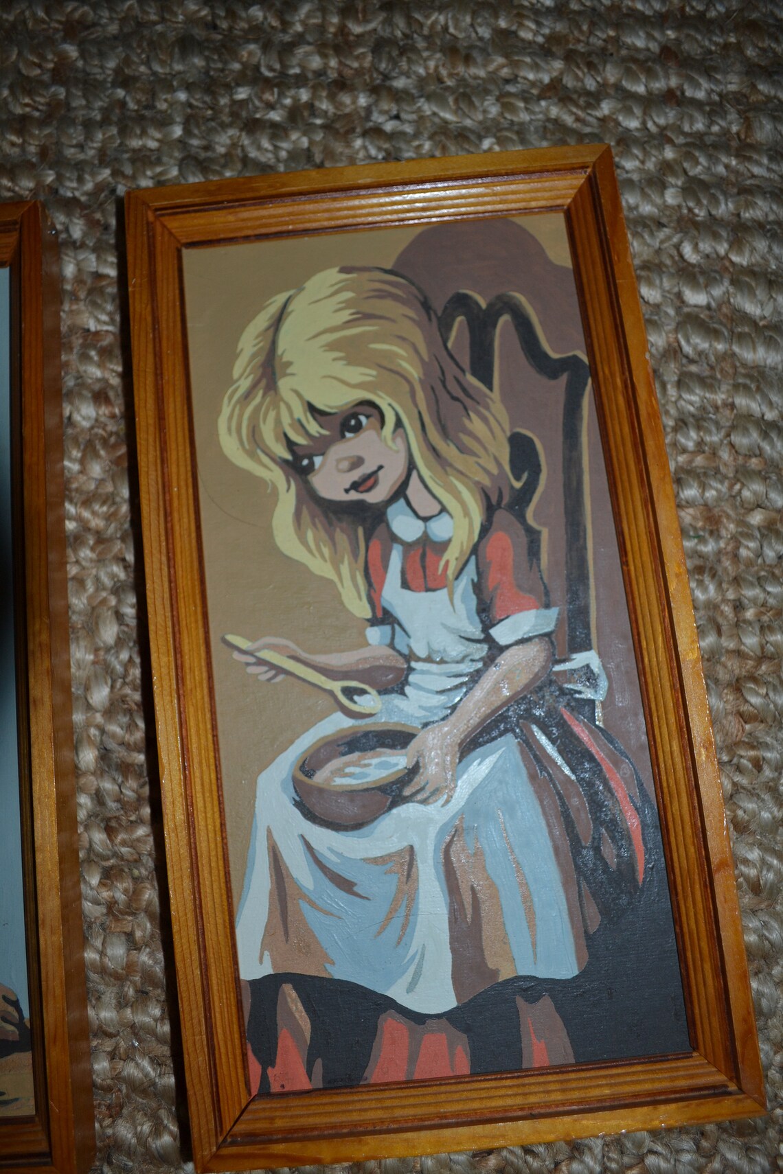 Vintage Goldilocks & the Three Bears Paint by Number Nursery - Etsy