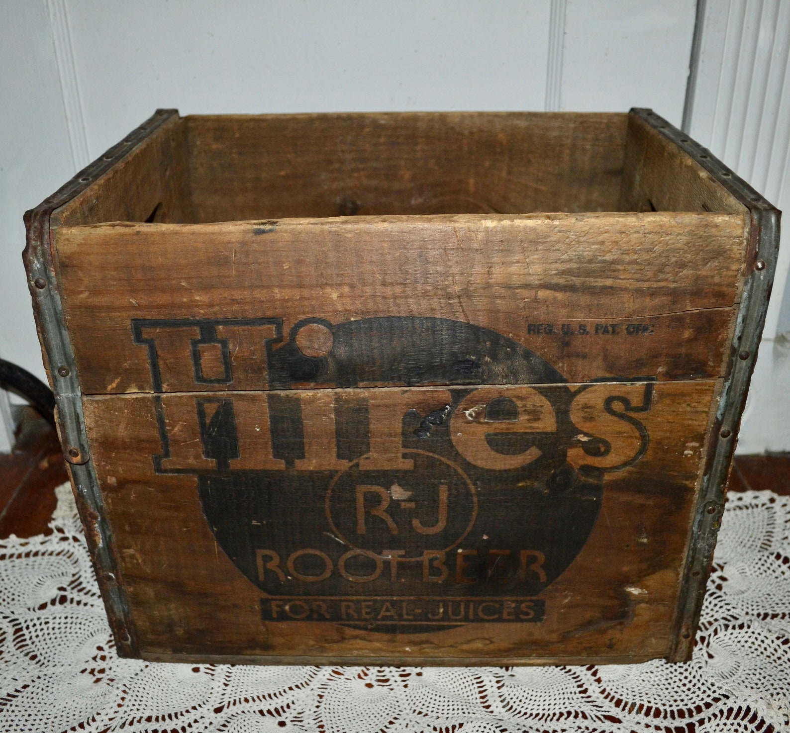 Hires Rootbeer Pop Crate Storage Crate Advertising - Etsy