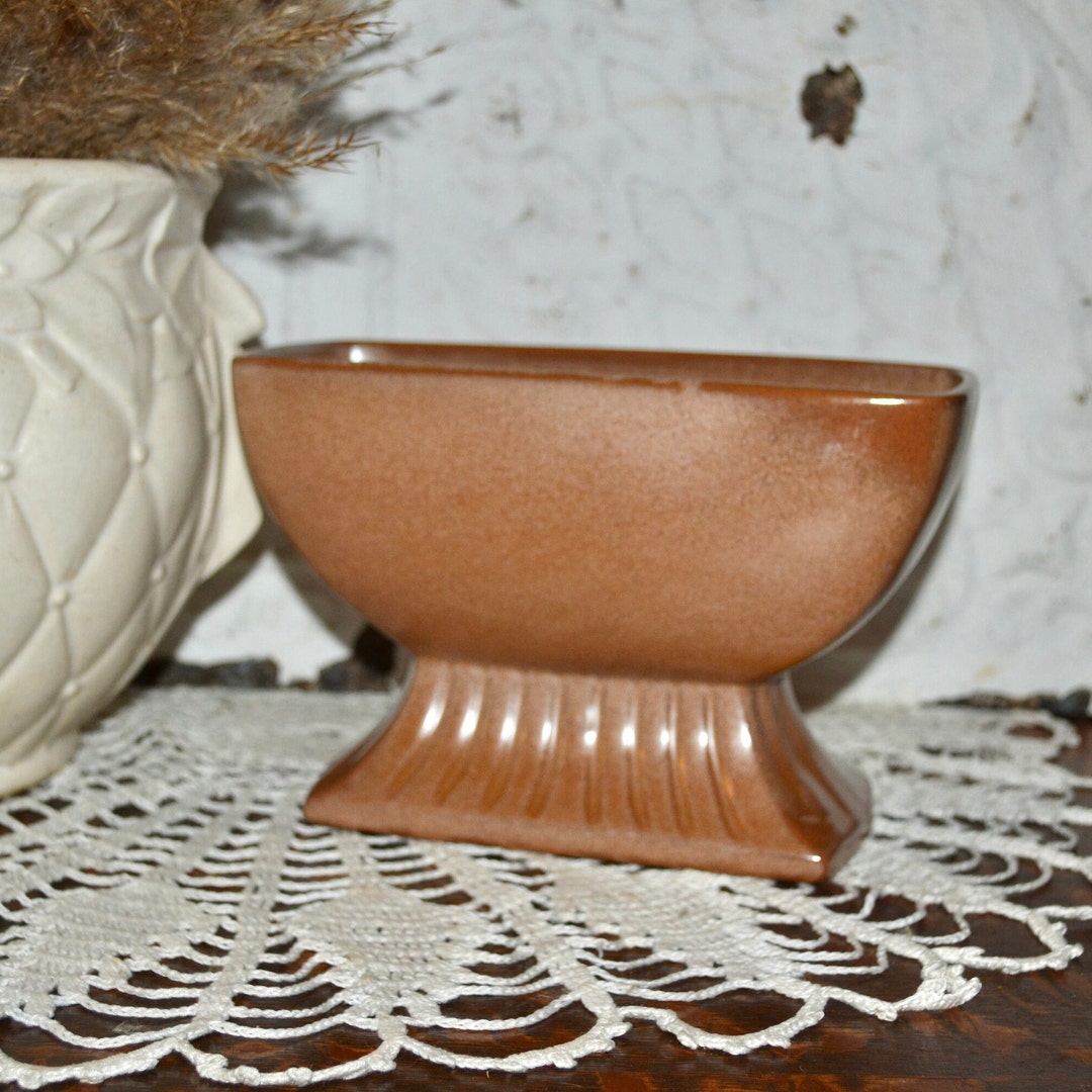 Frankoma Pottery Planter Brown Planter - Etsy
