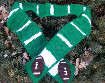 Football Scarf Pattern, Crochet - Etsy