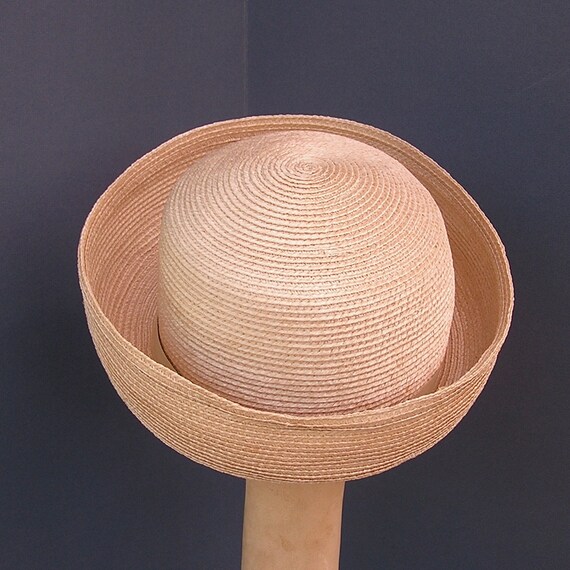 Vintage Natural Fine Straw Hat - Gem