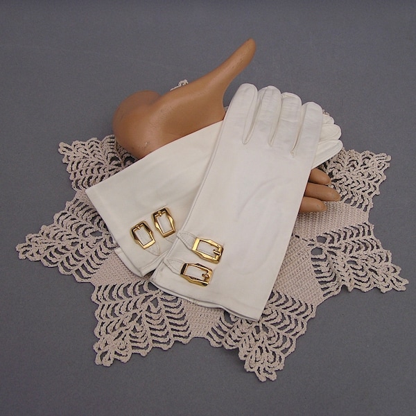 Leather Gloves With Buckles - Etsy