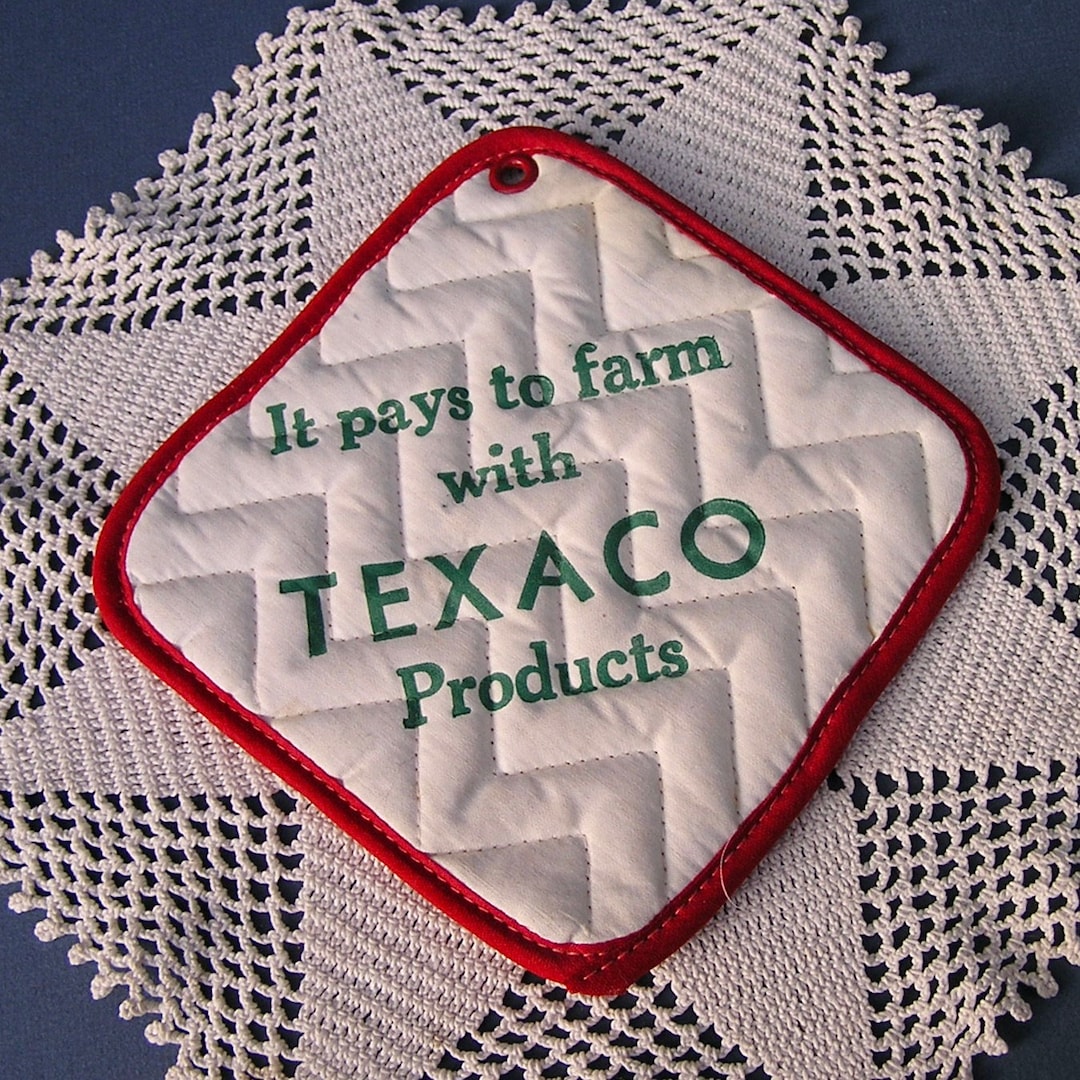 Vintage Texaco Farming Advertising Promotional Pot Holder - Etsy