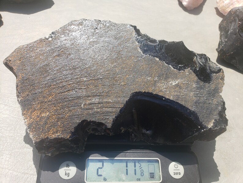 Large Piece of Rough Obsidian 2 Pound 11 Oz. | Etsy