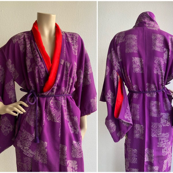 Purple Kimono - Etsy