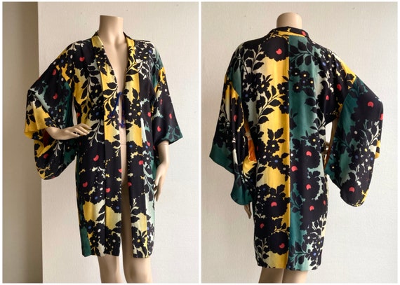 Unique antique 1930s stunning silk Japanese haori wit… - Gem