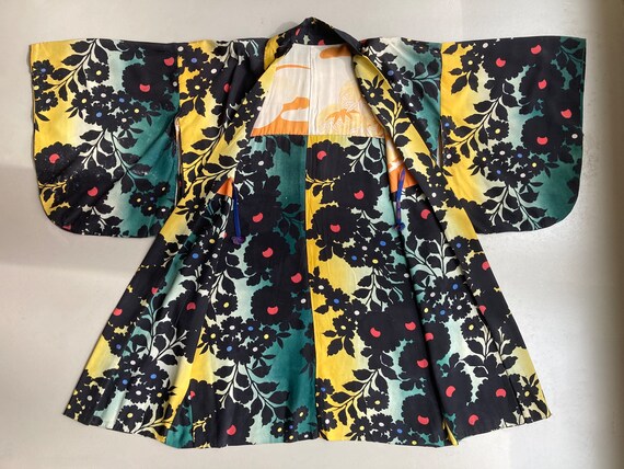 Unique antique 1930s stunning silk Japanese haori wit… - Gem