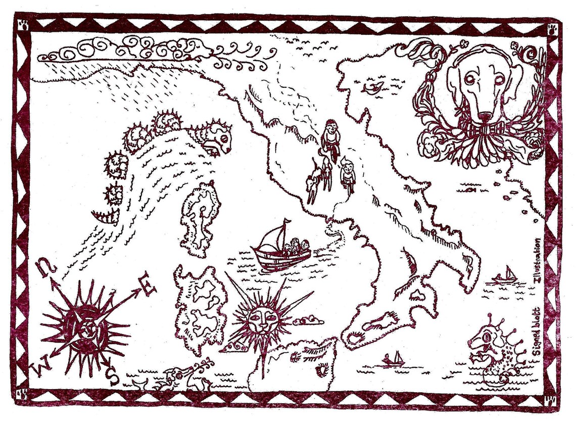 Salty Sea Dog Maps: Unique Map Design for Your Wall - Etsy