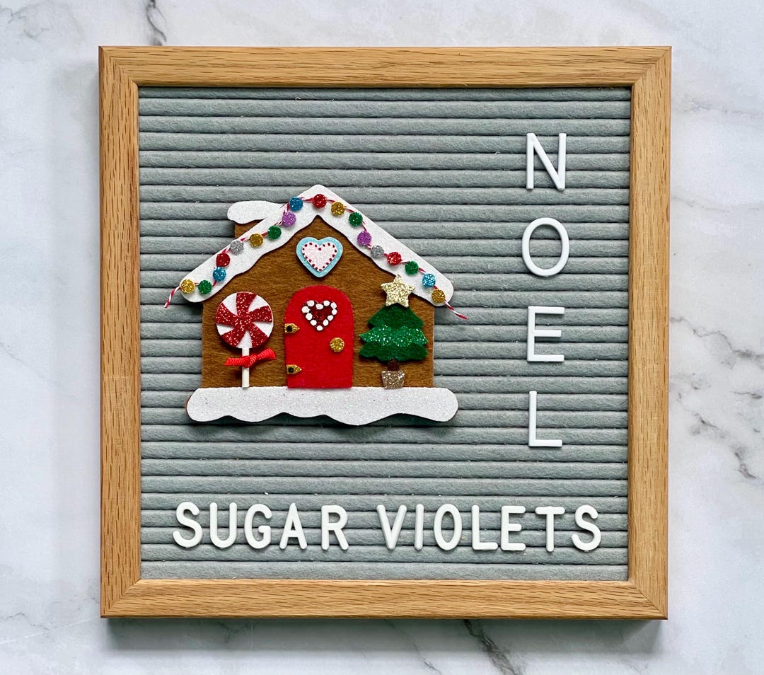 Large Gingerbread House Letter Board Icon - Etsy