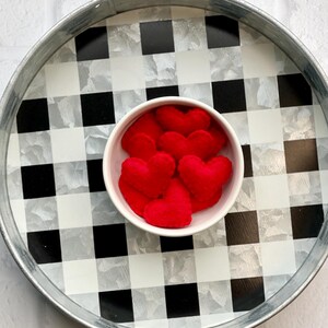 Red Hearts Table Scatter / Felt Confetti - Etsy