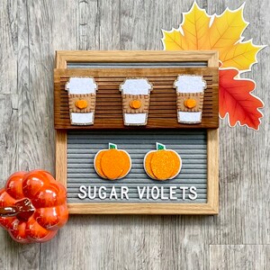 Pumpkin Spiced Latte Letter Board Icon and Accessory - Etsy