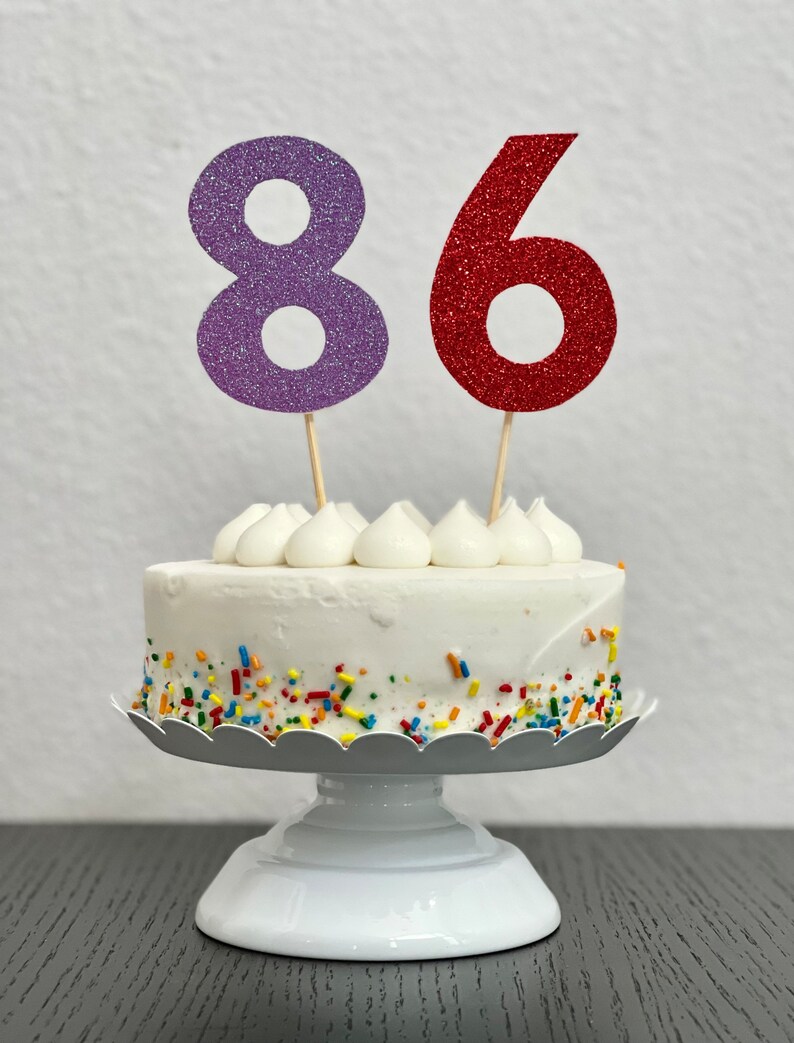 Number Cake Topper - Etsy