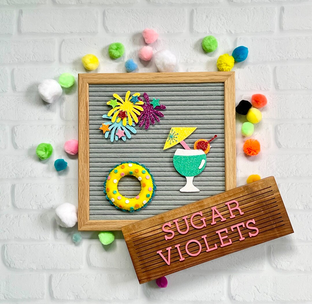 Summer Letter Board Icons - Etsy