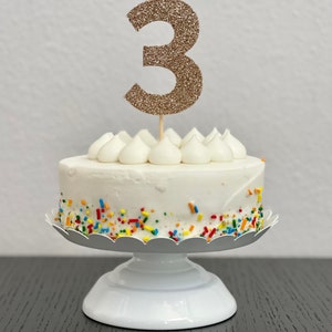 Number Cake Topper - Etsy