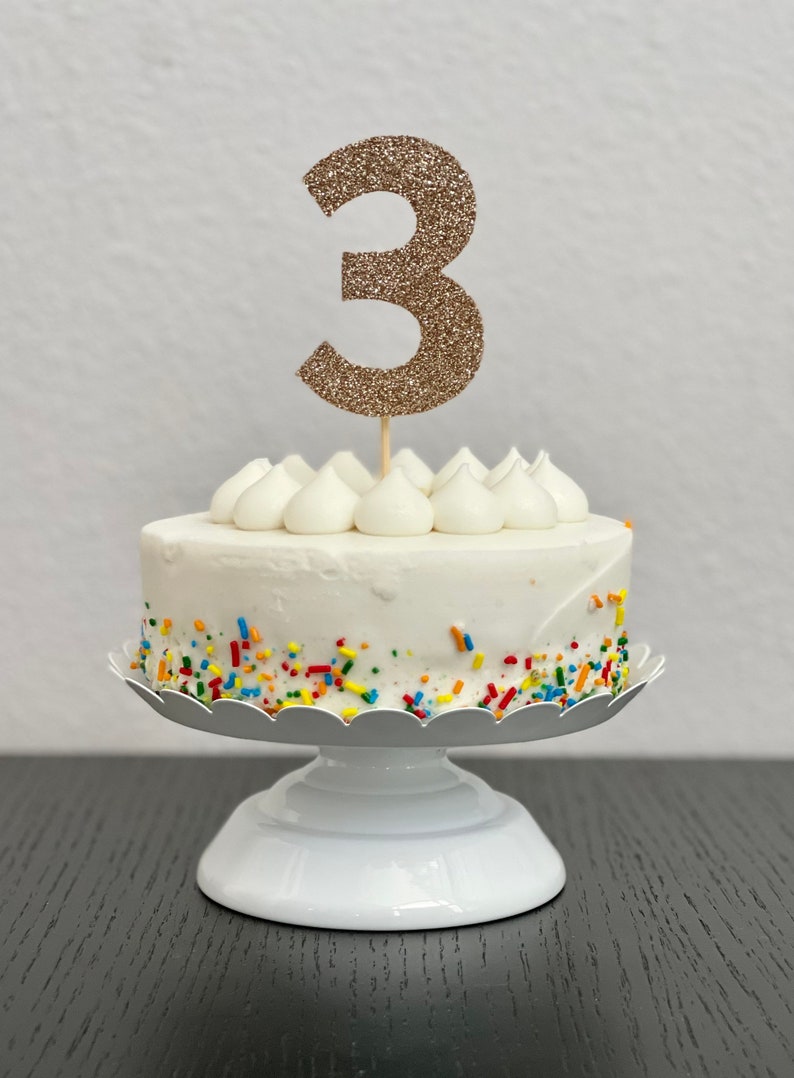 Number Cake Topper - Etsy