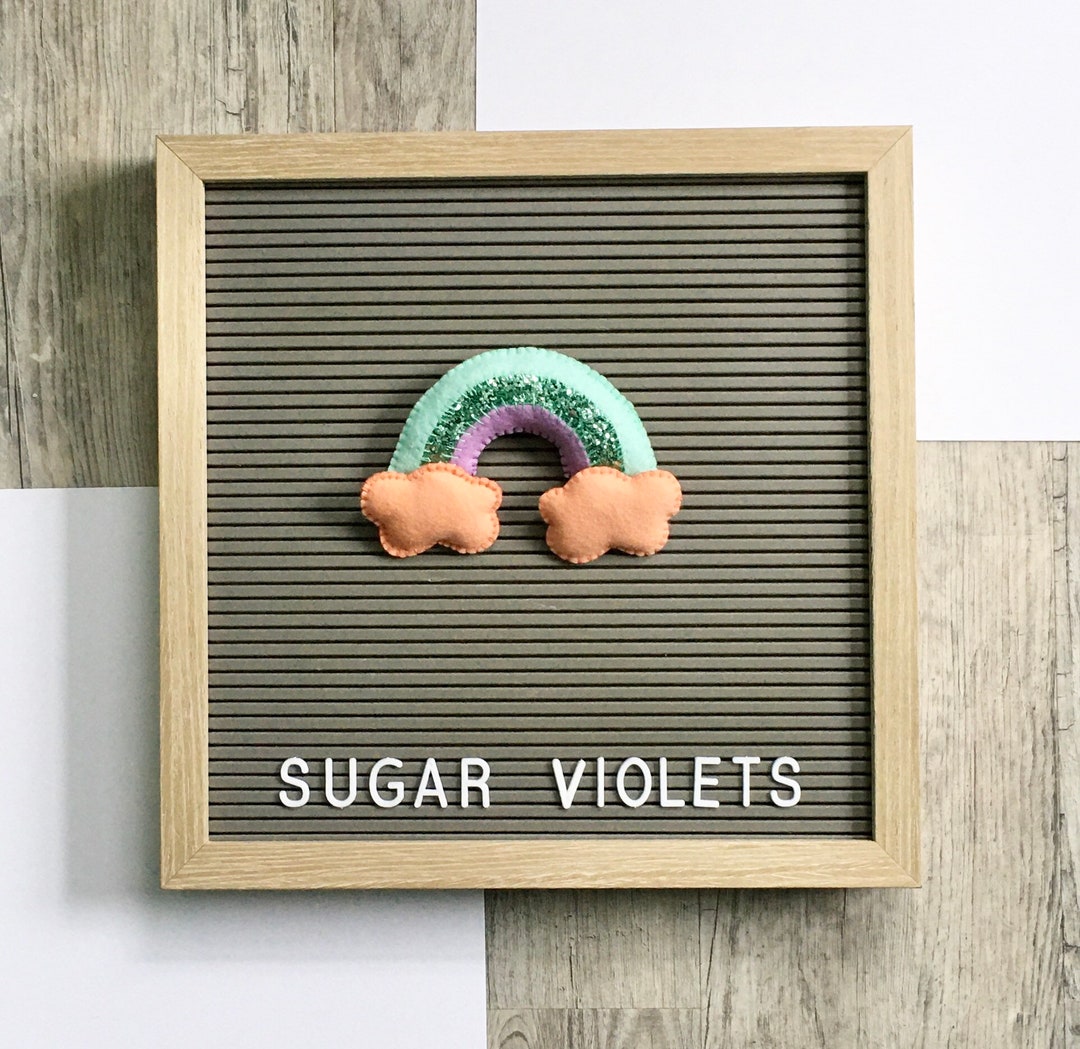 Pastel Rainbow Letter Board Icon and Accessory - Etsy