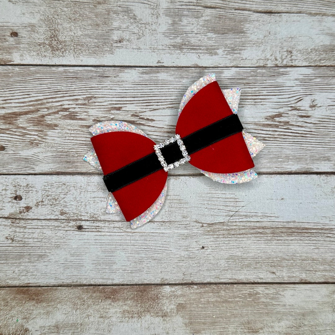 CHRISTMAS Santa Belt Bow - Etsy