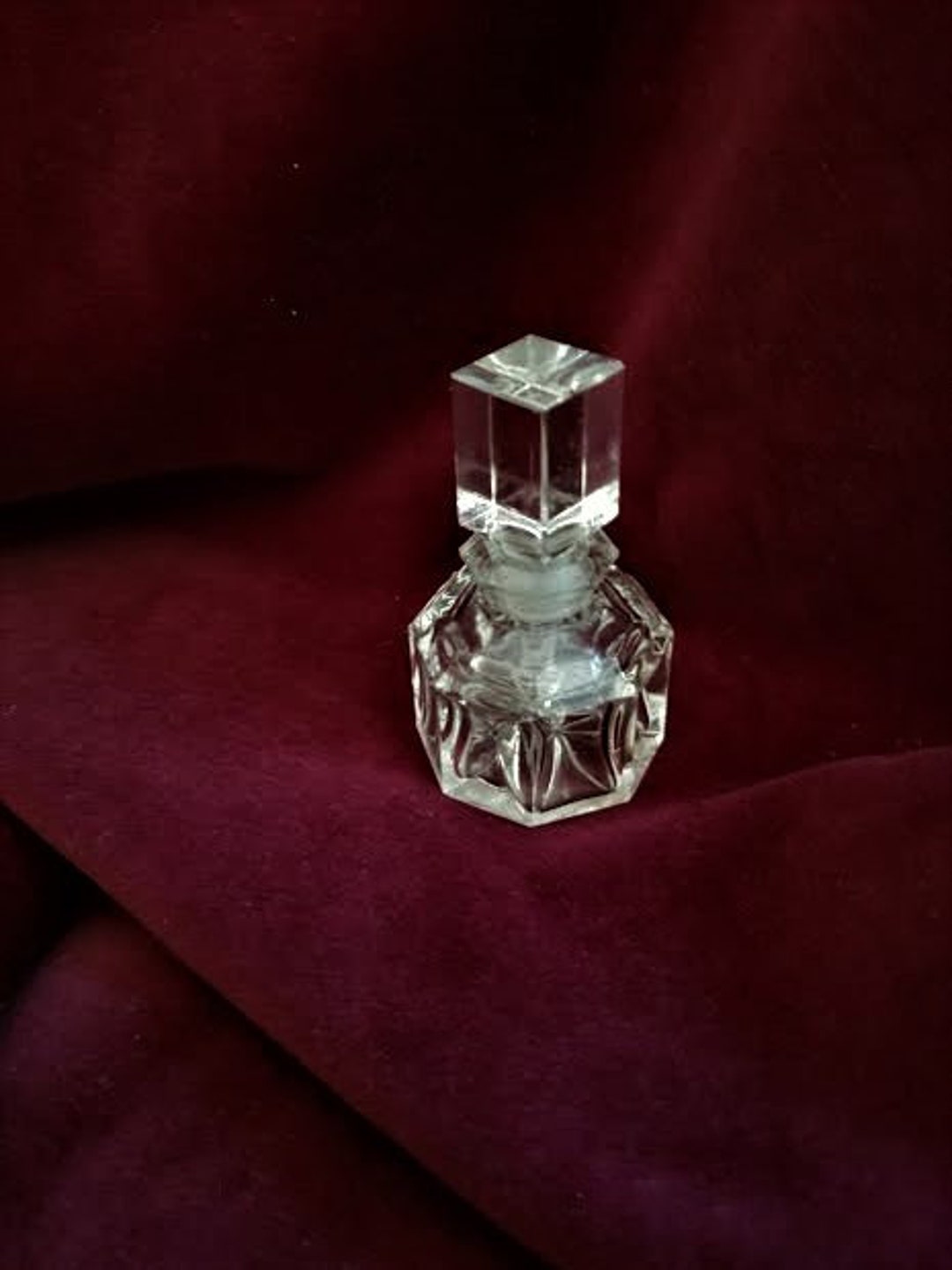 Vintage Clear Crystal "f" Perfume Bottle From Faberge 1956 Brosse - Etsy