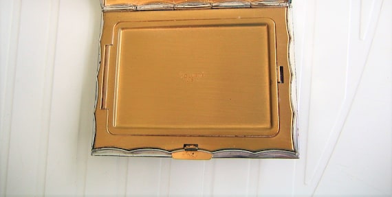 Volupte' Vintage 1930s Powder Compact Brushed Silver … - Gem