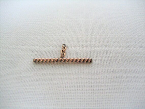 Antique ROSE GOLD WATCHFOB T Bar for Charm Pendant or Watch - Etsy