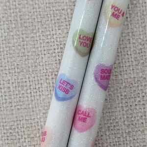 Valentine's Glitter Gel Pens - Etsy