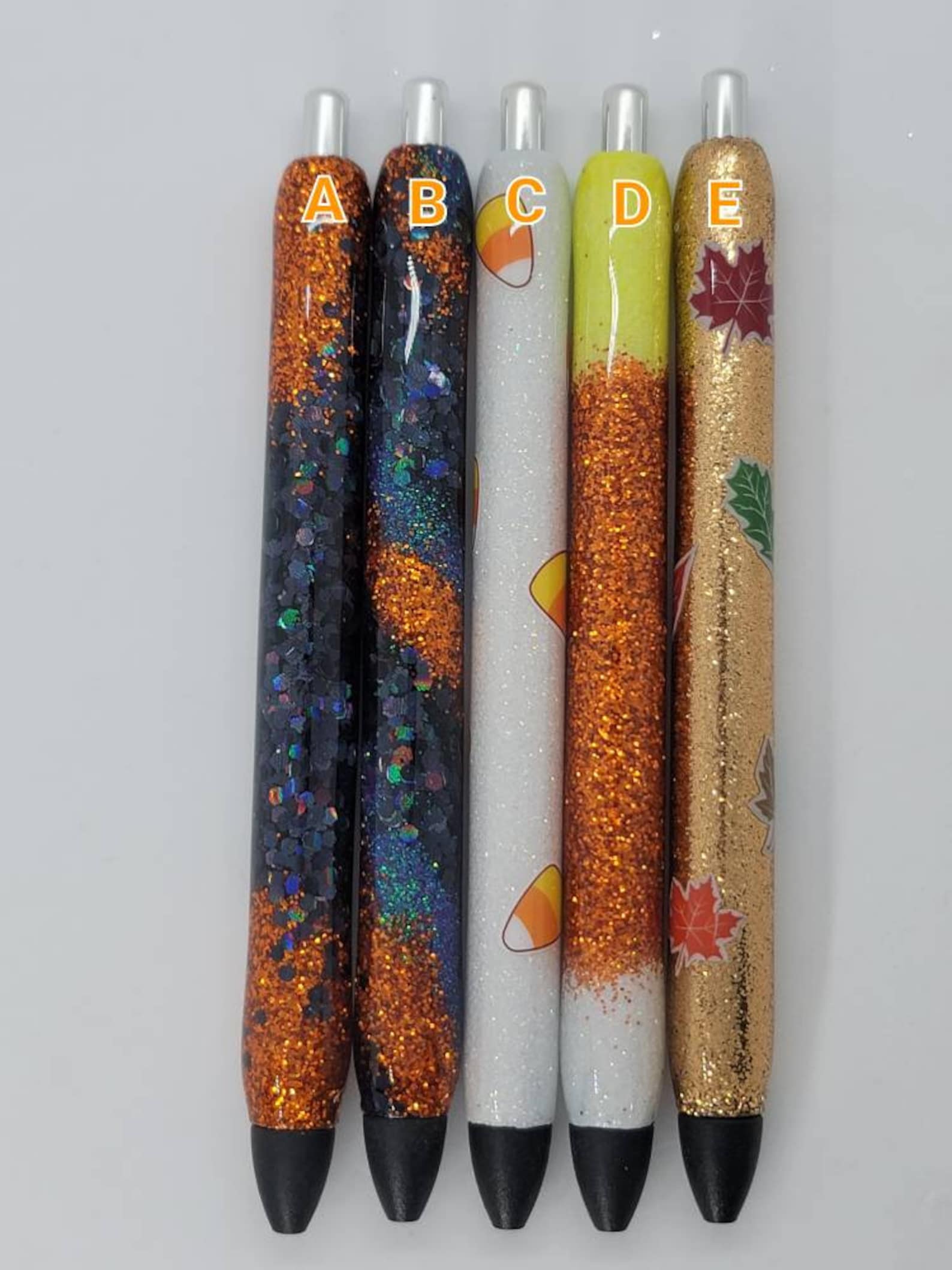 Fall Glitter Gel Pens Candy Corn Leaves Halloween - Etsy