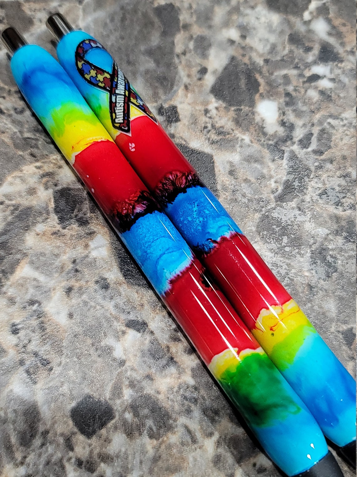 Autism Awareness Gel Pen Autism Ribbon Inkjoy Pen Autism | Etsy
