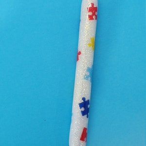 Autism Awareness Gel Pen, Autism Ribbon Inkjoy Pen, Autism Puzzle Piece ...