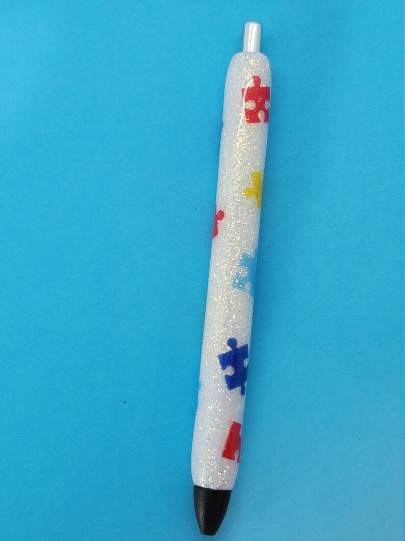 Autism Awareness Gel Pen Autism Ribbon Inkjoy Pen Autism | Etsy