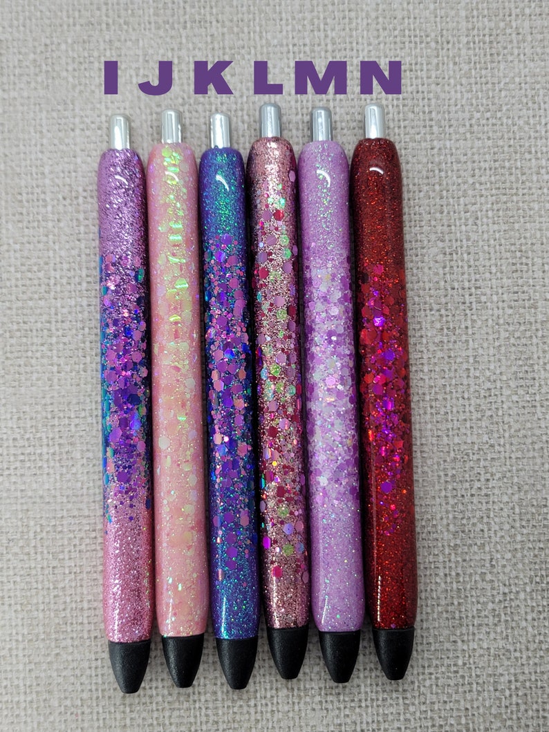 Valentine's Glitter Gel Pens - Etsy