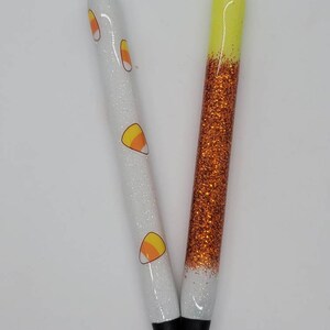 Fall Glitter Gel Pens Candy Corn Leaves Halloween - Etsy