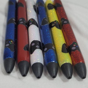 Gaming Gel Pen, Gamer Pen, Remote Glitter Pen, Refillable Glitter Gel ...