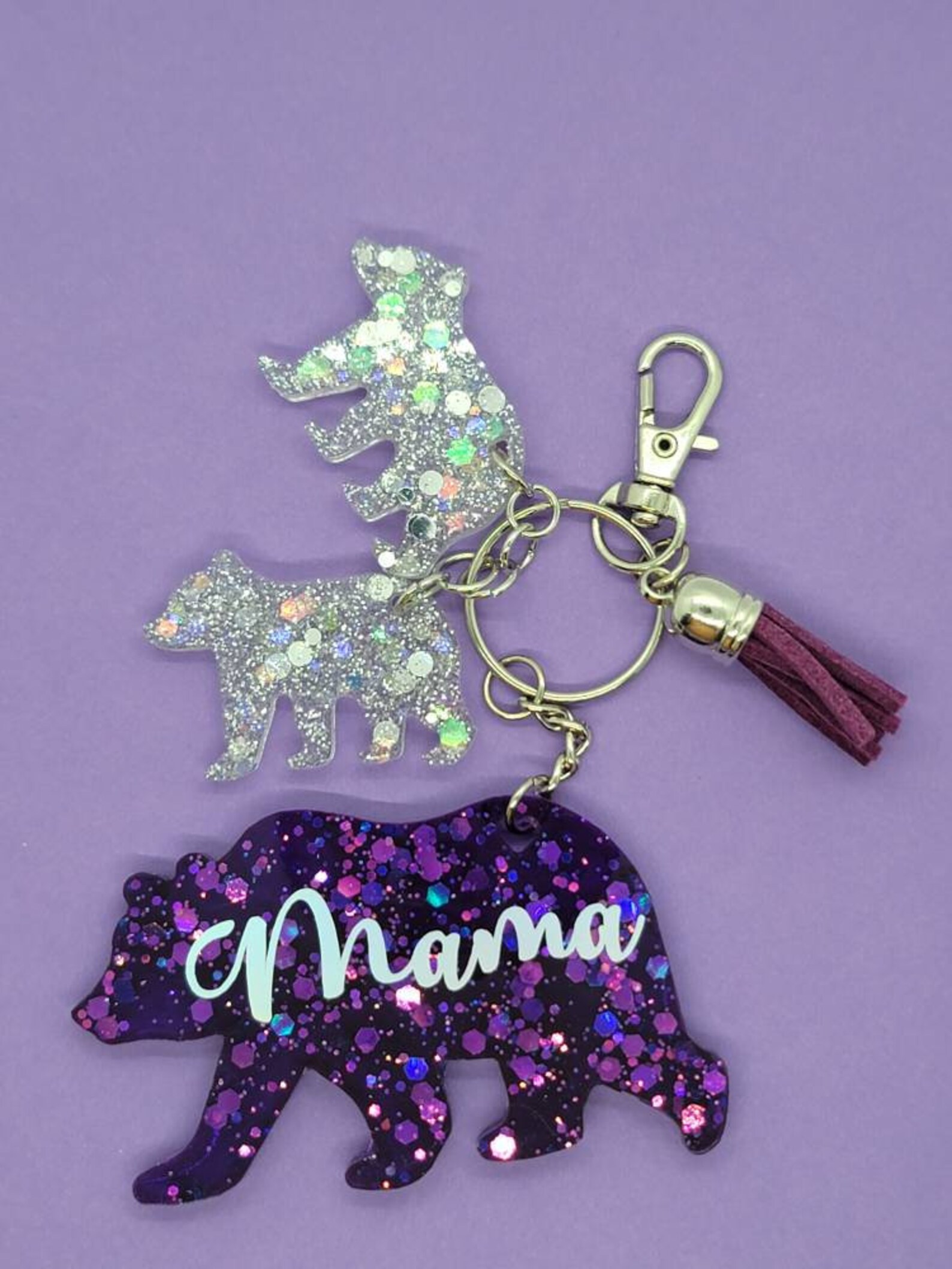 Mama Bear Keychain, Mother Child Keychain, Mothers Day Gift - Etsy