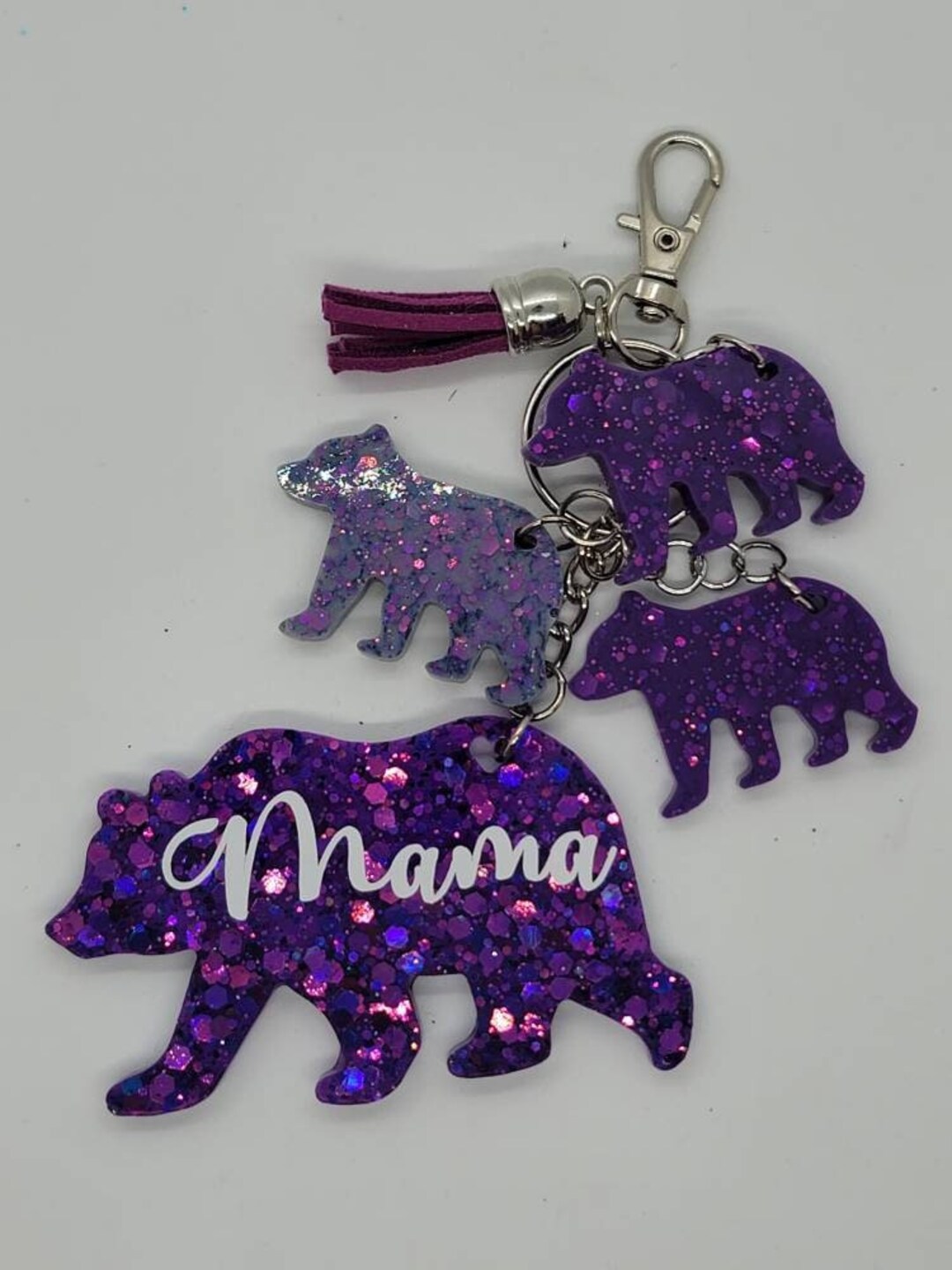 Mama Bear Keychain, Mother Child Keychain, Mothers Day Gift - Etsy
