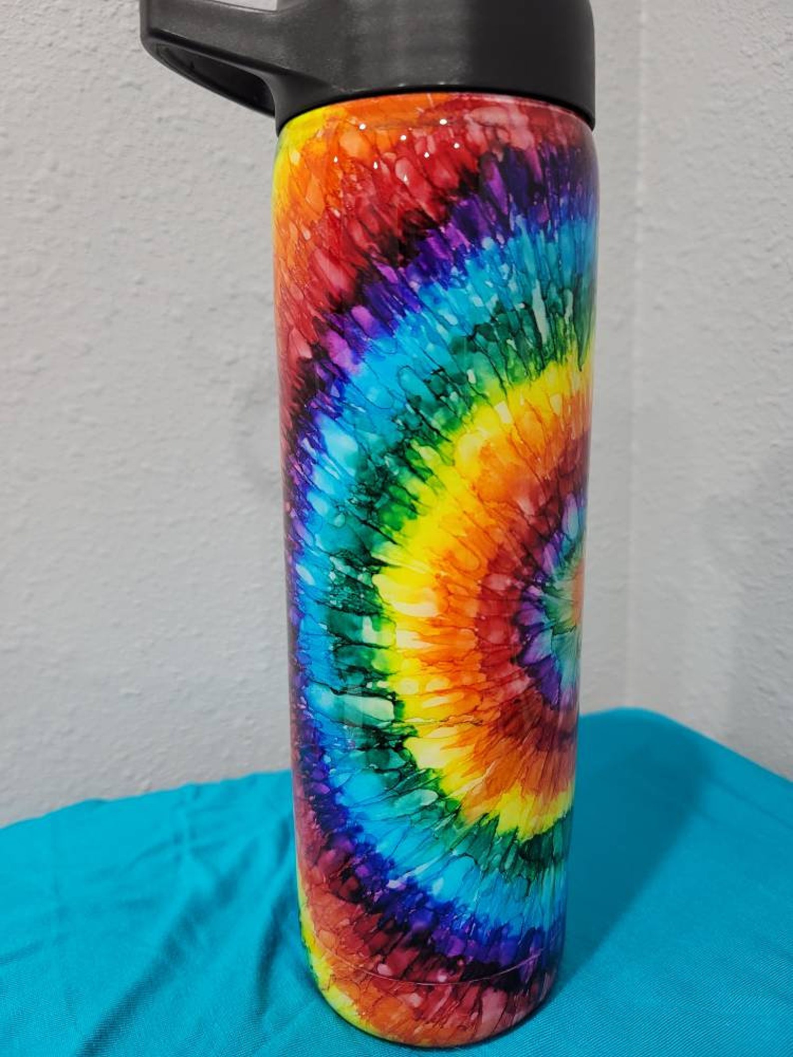 Tie Dye Waterbottle - Etsy