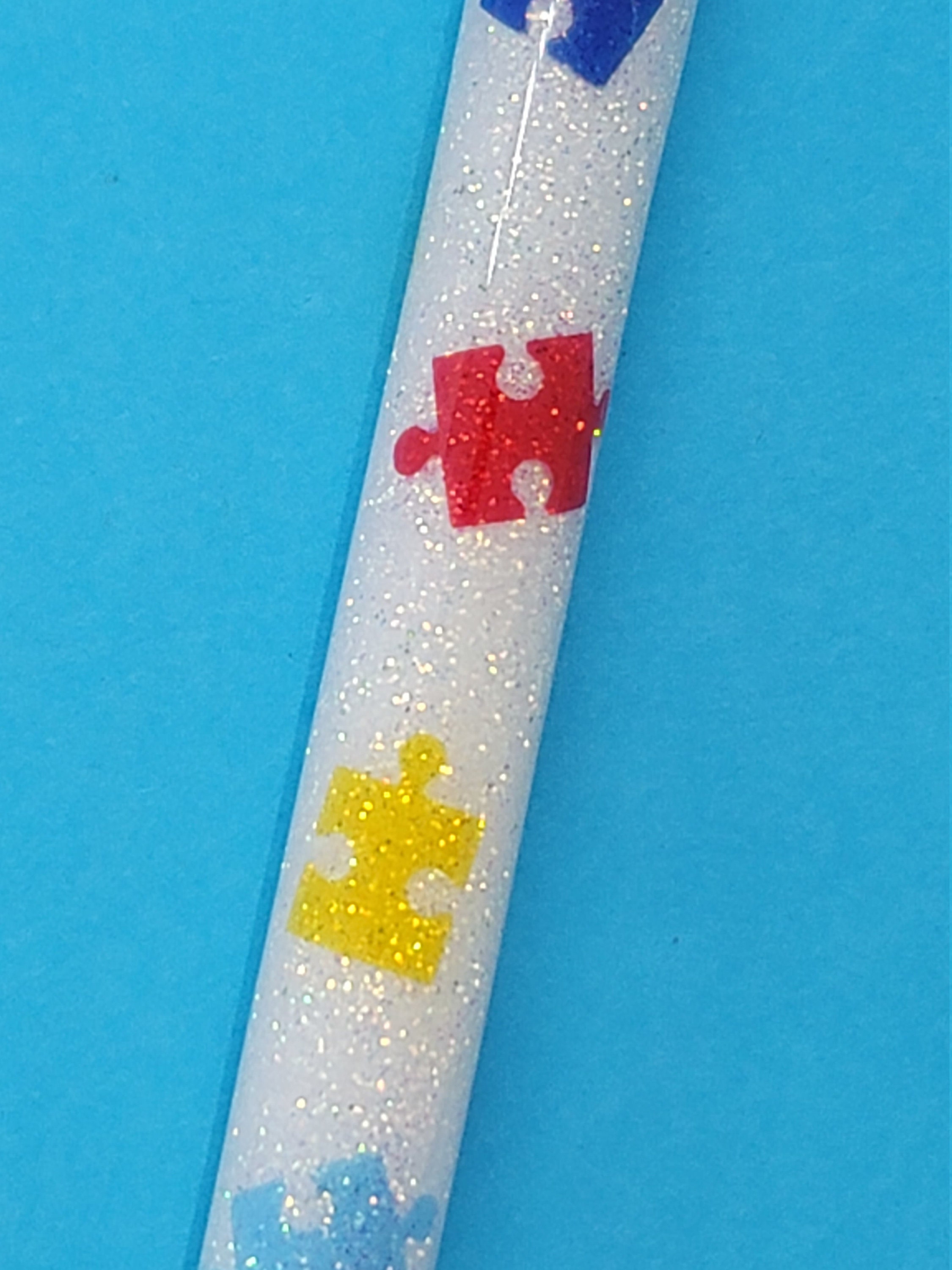 Autism Awareness Gel Pen, Autism Ribbon Inkjoy Pen, Autism Puzzle Piece ...