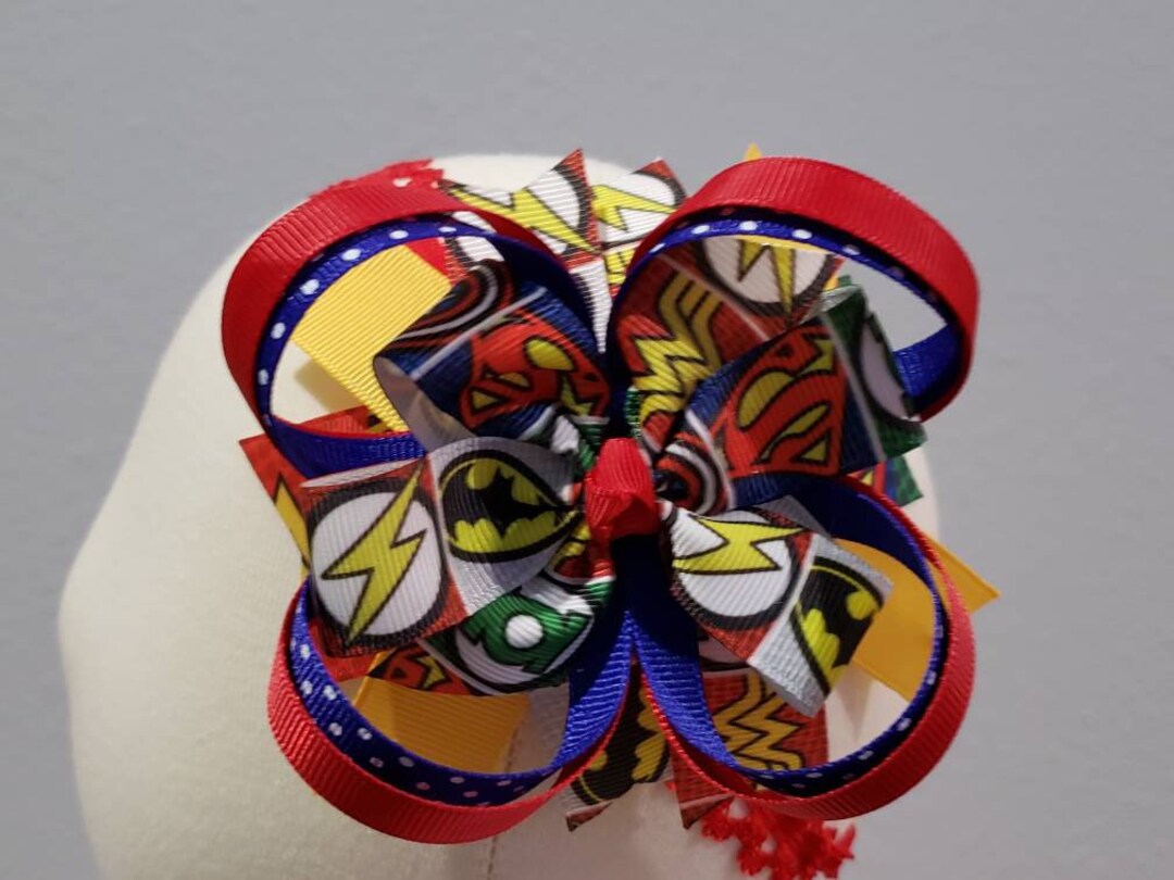 Superhero Ribbon Bows - Etsy
