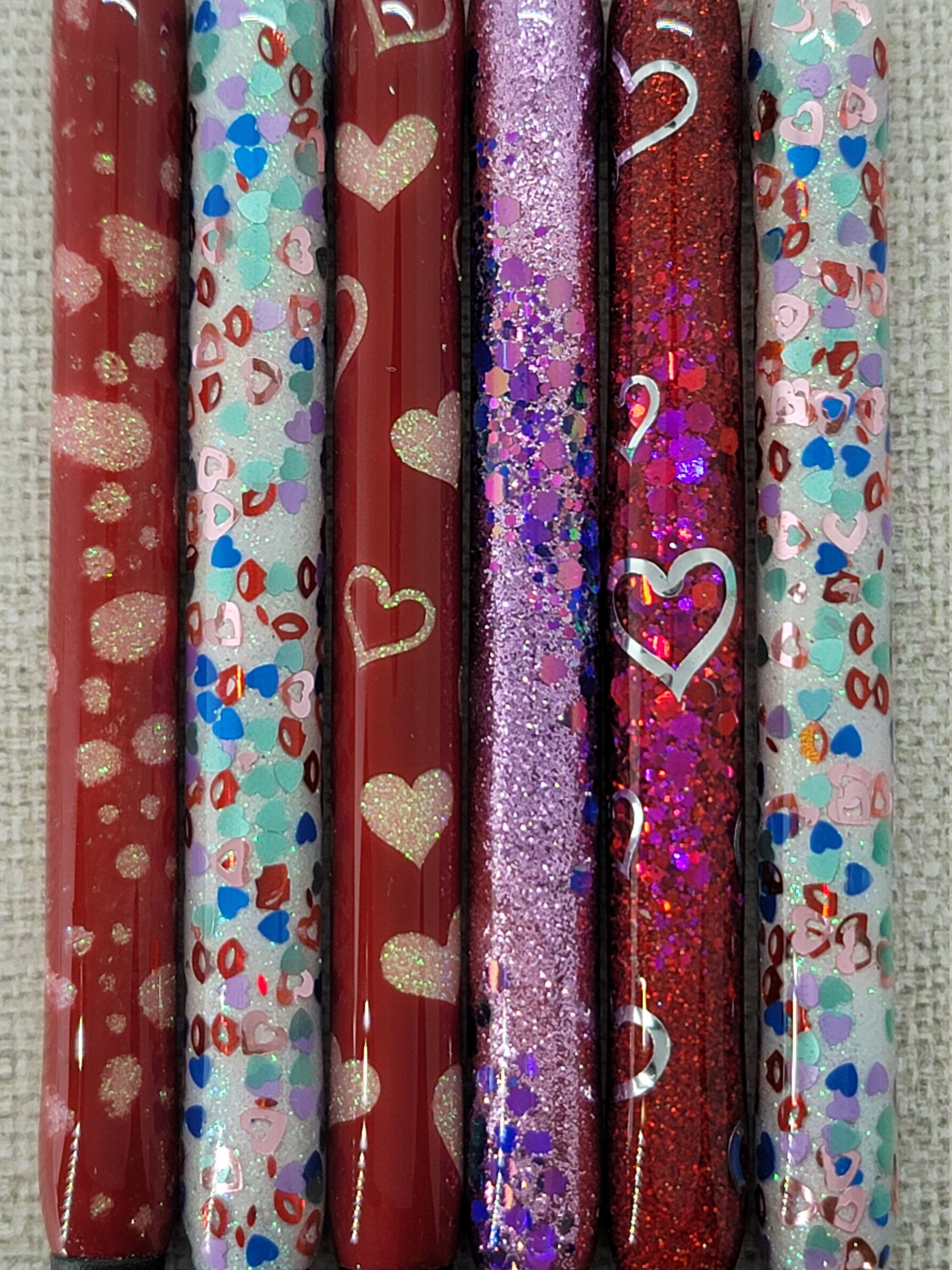 Valentine's Glitter Gel Pens - Etsy