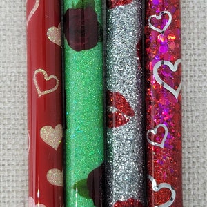Valentine's Glitter Gel Pens - Etsy