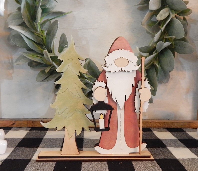 Rustic Santa Christmas Decor - Etsy