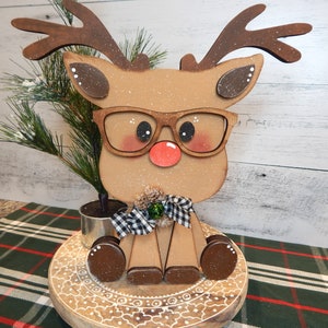 Christmas Reindeer, Rudolph Wood Decor. Reindeer Decor, Wood Reindeer ...