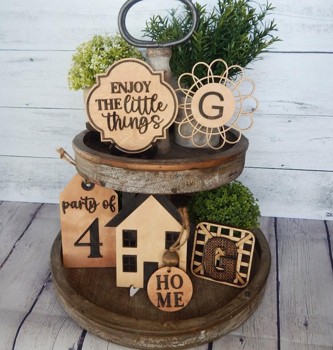Home and Everyday Tiered Tray Decor Set Home Decor Tiered - Etsy