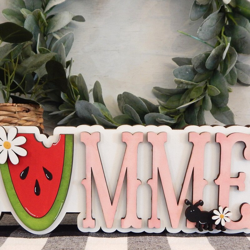 Summer Block Sign - Etsy