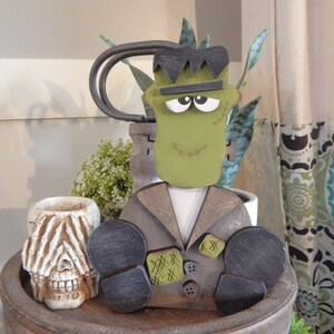 Frankenstein Wood Halloween Decor, Halloween Tiered Tray Decor - Etsy