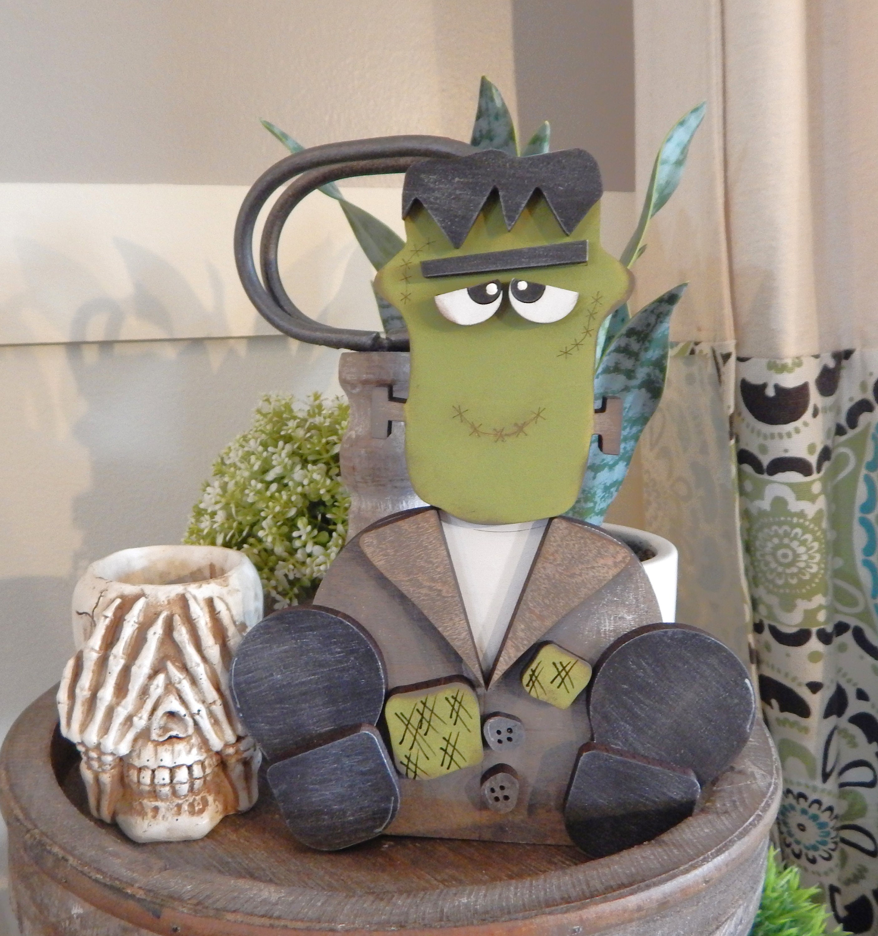 Frankenstein Wood Halloween Decor, Halloween Tiered Tray Decor - Etsy