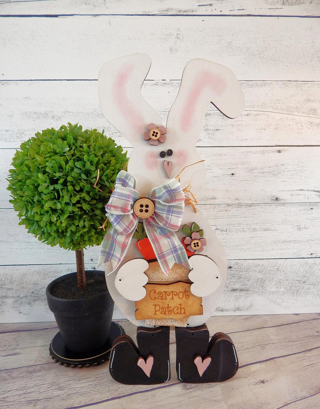 Layered Easter Bunny Wood Sign – 3D Farmhouse Spring Decor - Etsy