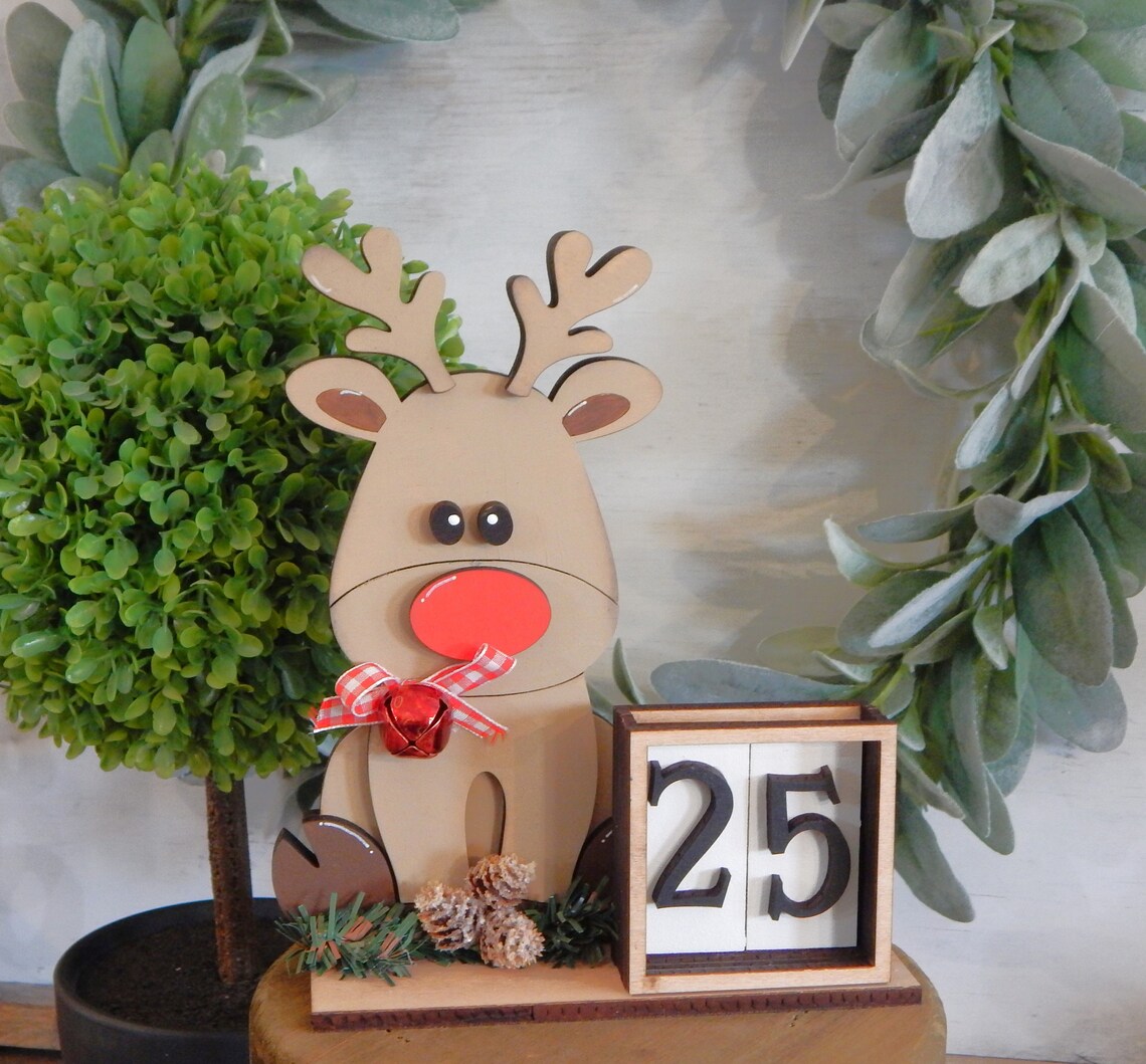 Christmas Reindeer Countdown, Countdown to Christmas - Etsy