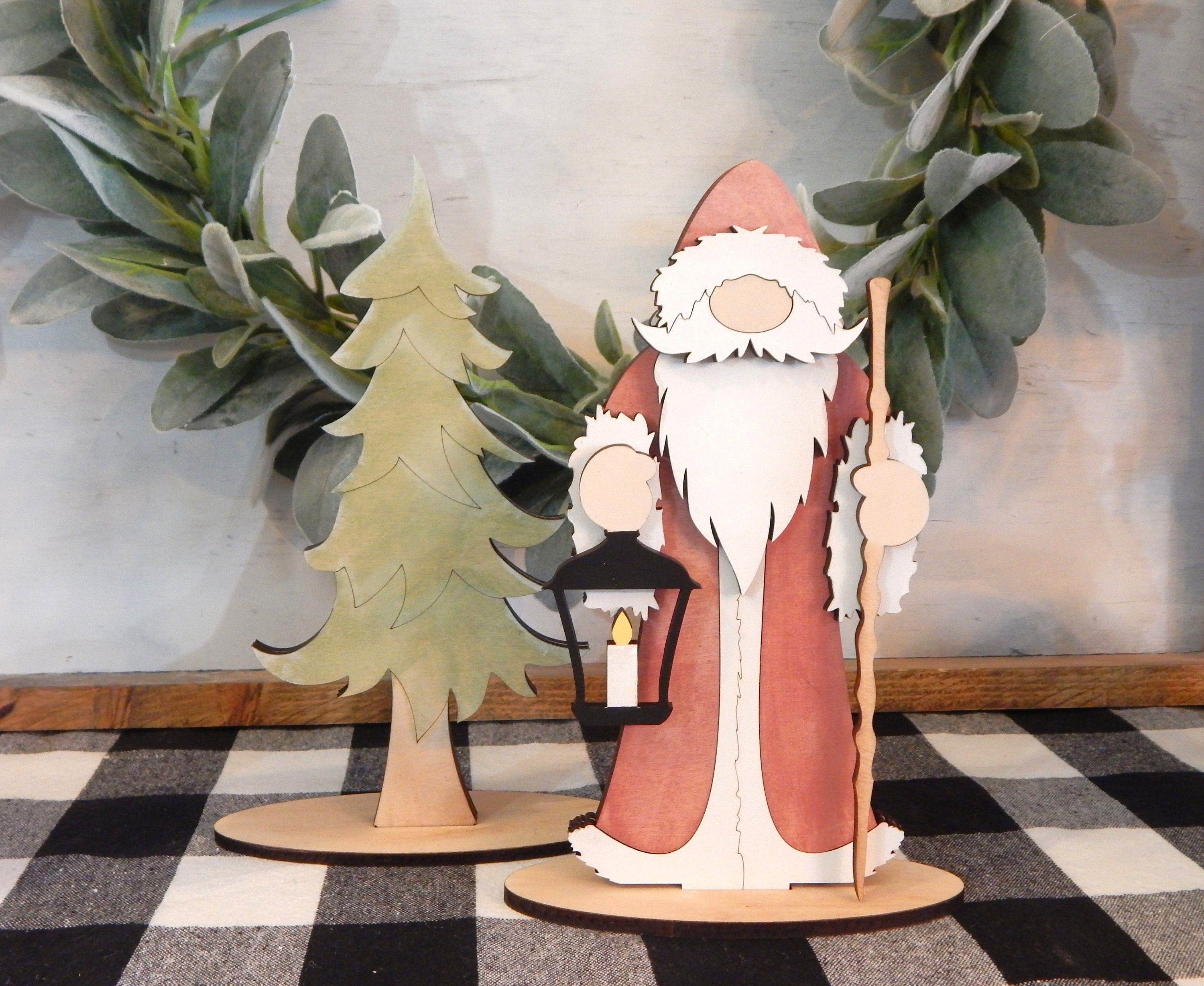Rustic Santa Christmas Decor - Etsy