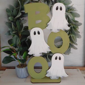 Boo-standing Halloween Decor, Boo Ghost Decor for Halloween - Etsy