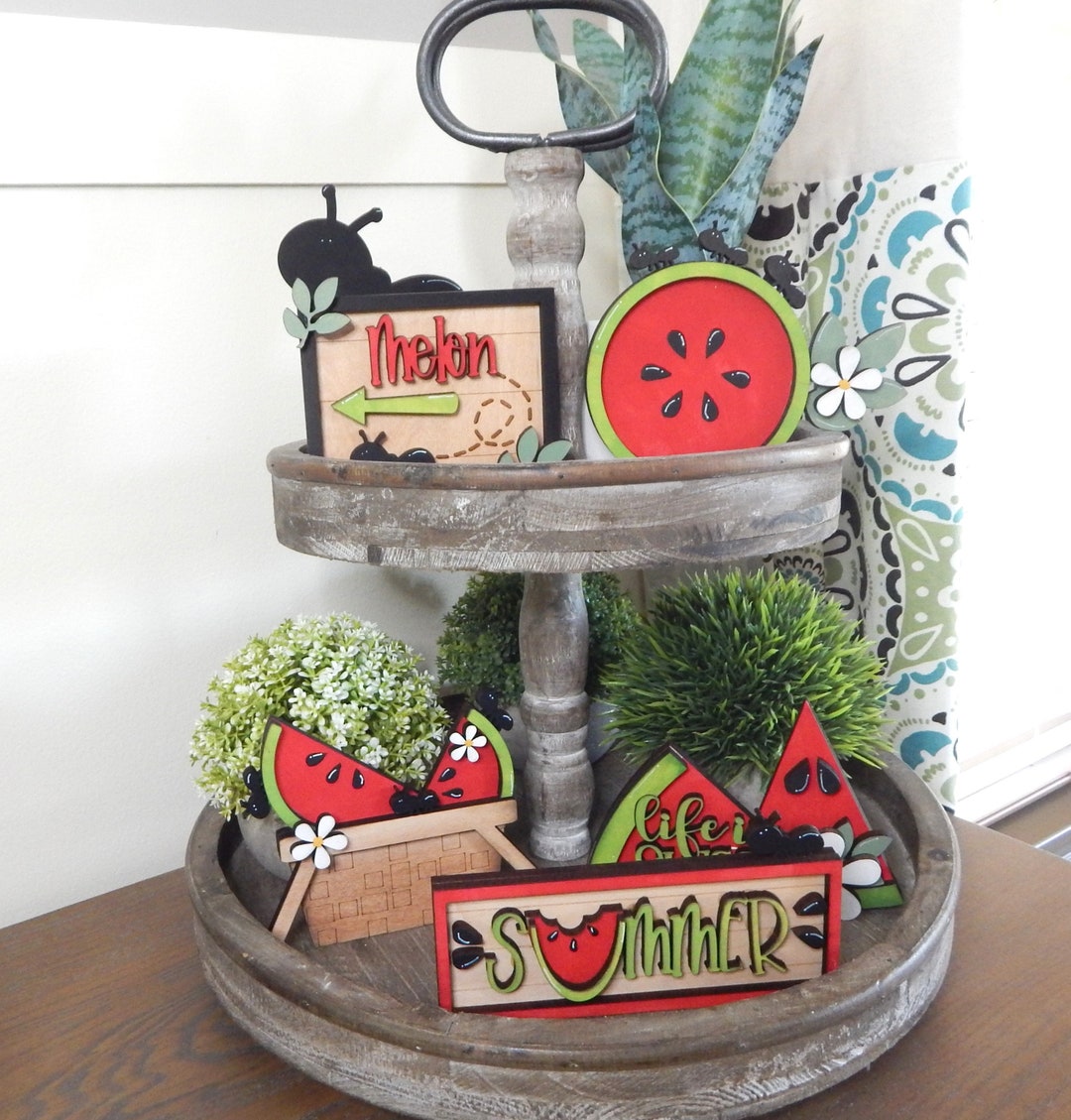 Summer Watermelon Tiered Tray Set - Etsy